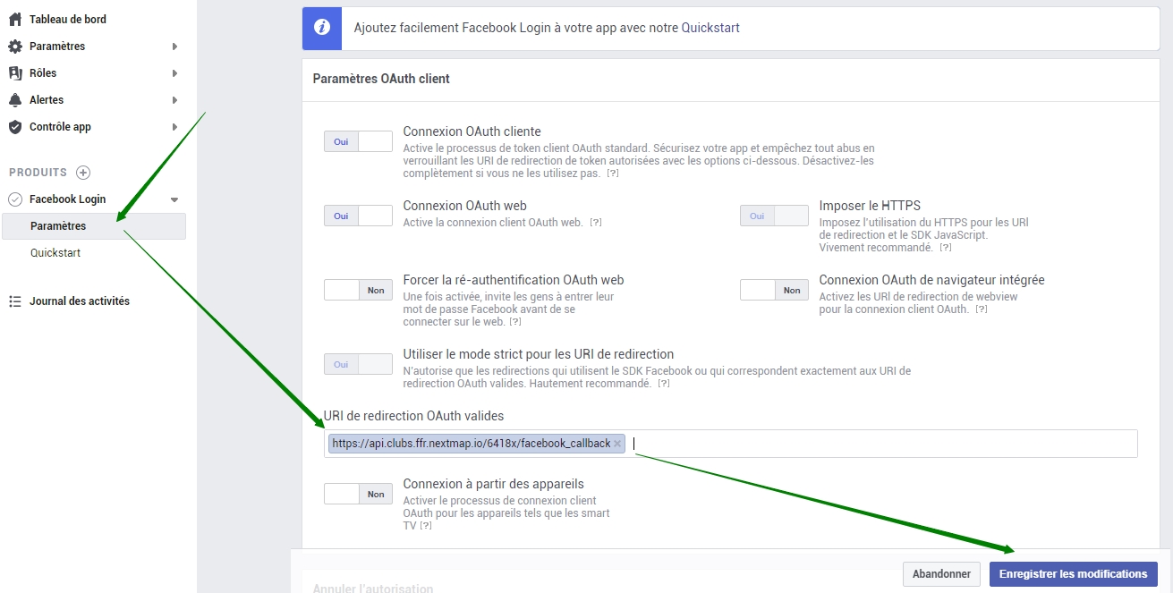 TOUS : Comment configurer Facebook sur la page d'accueil de mon site ...